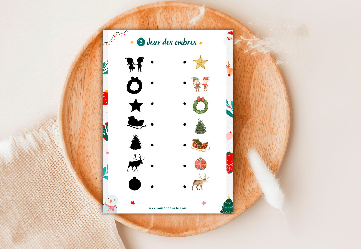 Cahier d’Activités de Noël Gratuit à Imprimer pour Enfants de 3 à 6 Ans ...